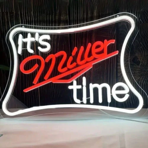 Miller Time Neon Sign - LITA SIGN