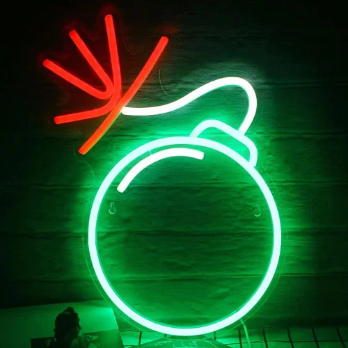 Bomb Neon Sign - LITA SIGN