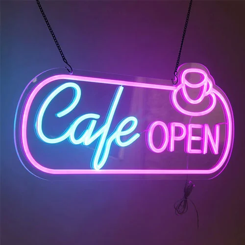 Cafe Open Neon Sign - LITA SIGN