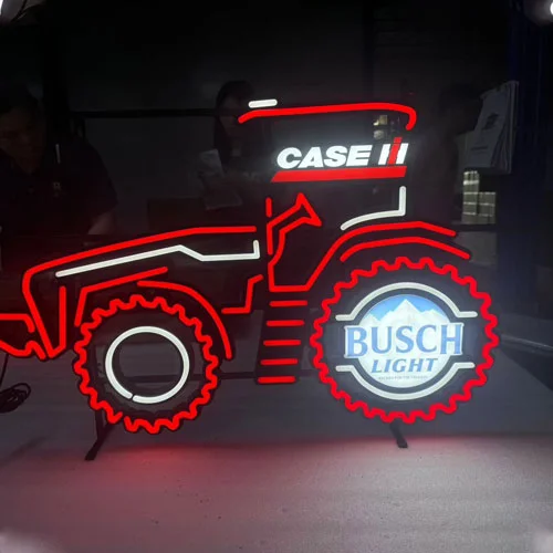 Case IH Busch Light Tractor Neon Sign - LITA SIGN