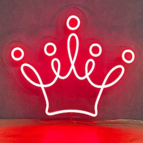 Red Crown Neon Sign - LITA SIGN
