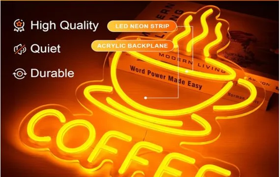 Coffee Cup Neon Sign - LITA SIGN