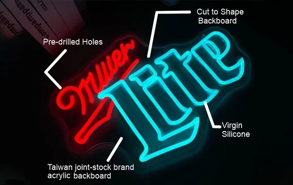 Lite On Tap Neon Sign - LITA SIGN