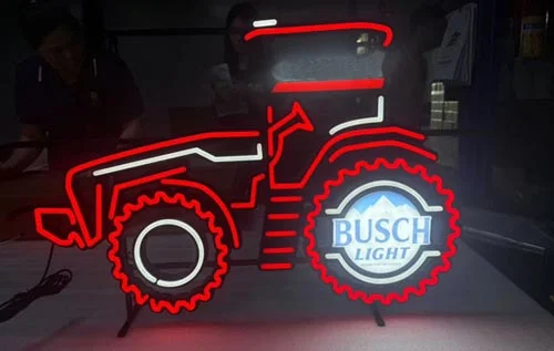 Case IH Busch Light Tractor Neon Sign - LITA SIGN