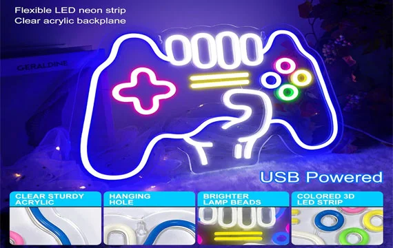 Game Controller Neon Light - LITA SIGN
