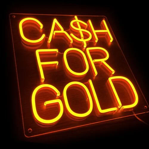 Cash For Gold Neon Sign - LITA SIGN