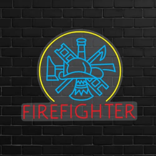 Firefighter Neon Sign - LITA SIGN