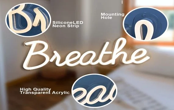 Breath Neon Sign - LITA SIGN