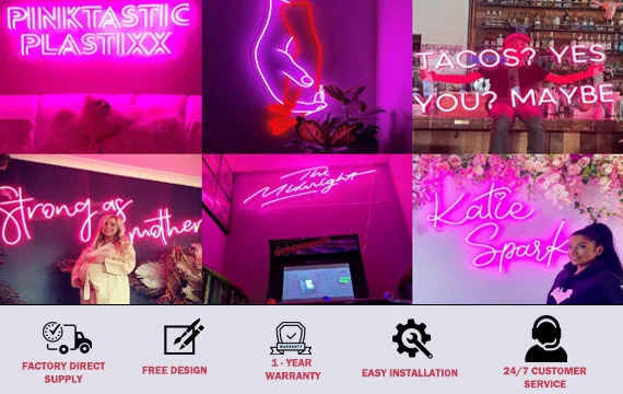 Custom Pink Neon Sign - LITASIGN