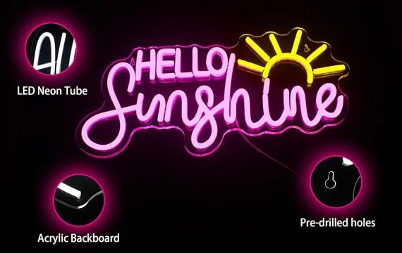 Hello Sunshine Neon Light - LITA SIGN