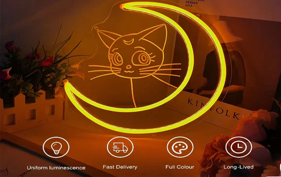 Luna Neon Sign - LITA SIGN