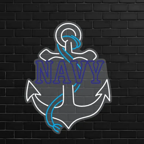Navy Neon Sign - LITA SIGN
