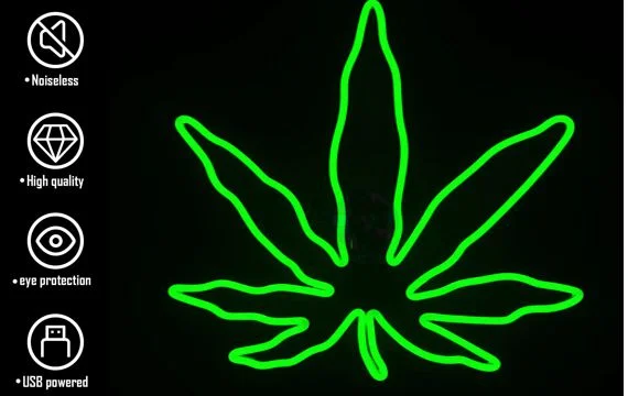 Weed Leaf Neon Sign - LITA SIGN