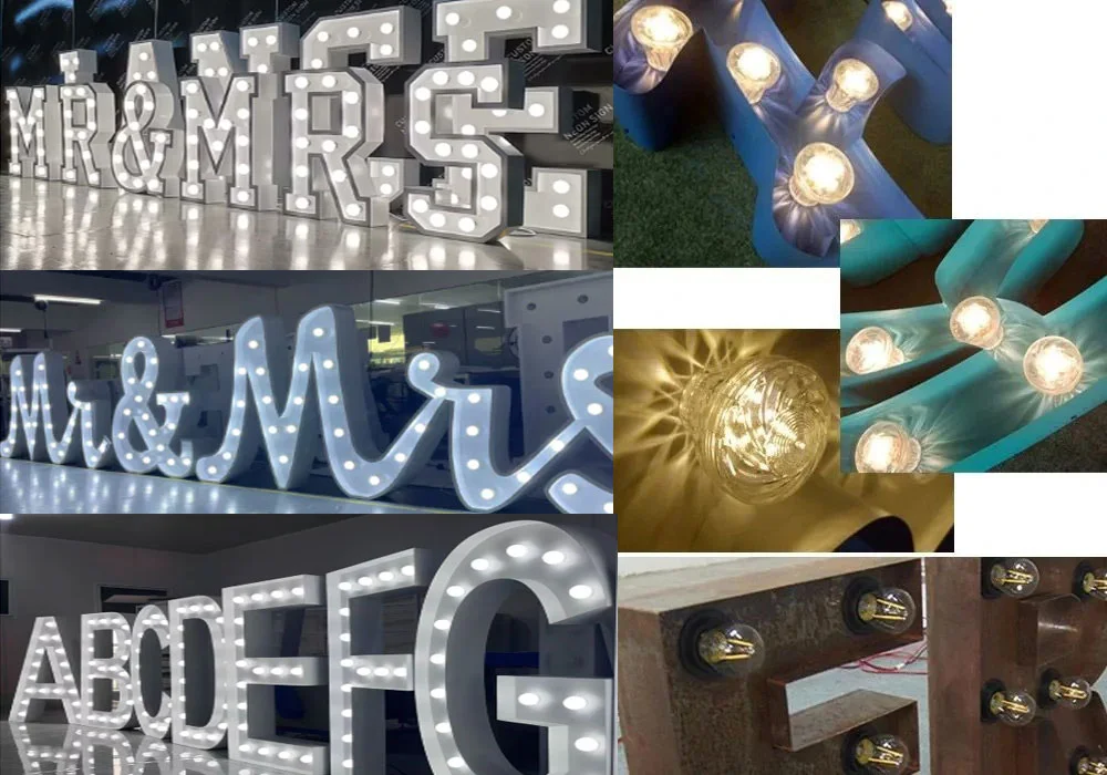 Large White Marquee Letters - LITASIGN