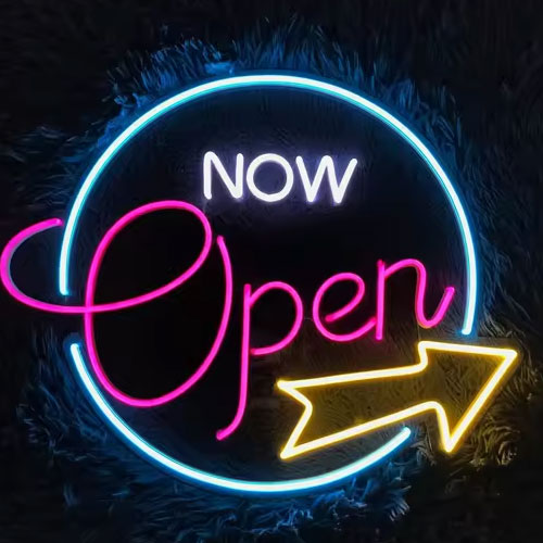Now Open Neon Sign- LITA SIGN