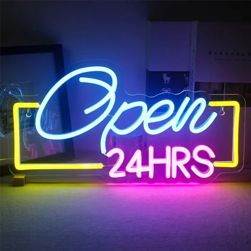 Open 24 Hours Neon Sign - LITA SIGN
