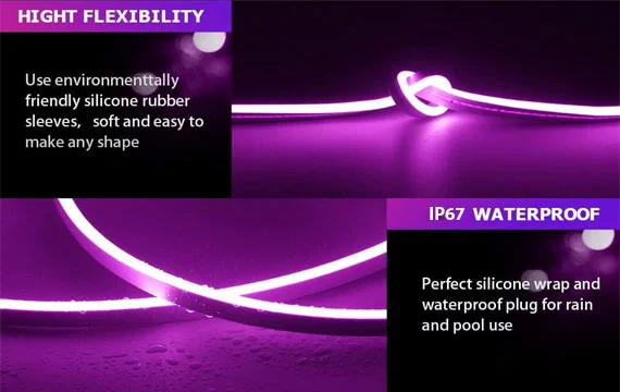 Purple Neon Open Sign - LITA SIGN