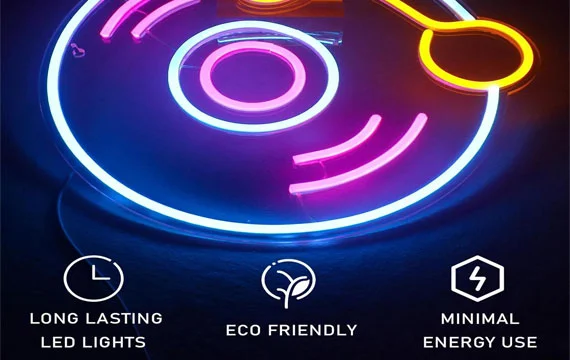 Vinyl Record Neon Sign - LITA SIGN