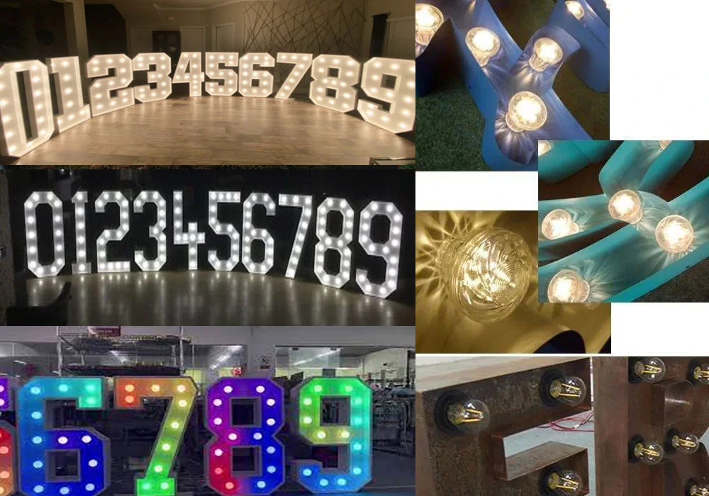 5ft Marquee Numbers - LITASIGN