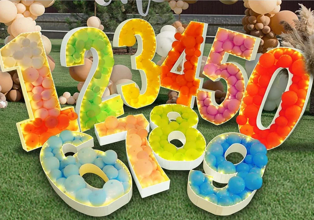 Balloon Marquee Numbers - LITASIGN