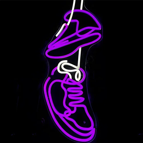 Lila Neon Schuhschild - LITA SIGN