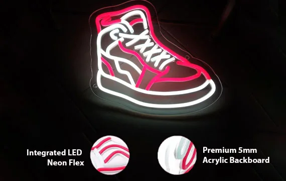 Red Neon Shoe Sign - LITA SIGN