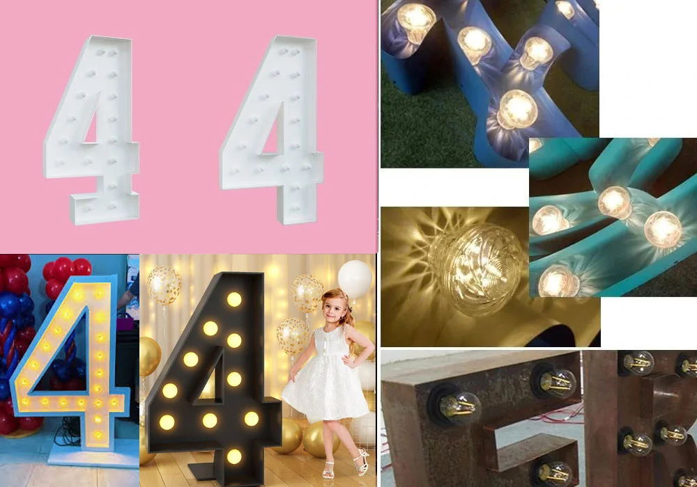 Marquee Number 4 - LITA SIGN