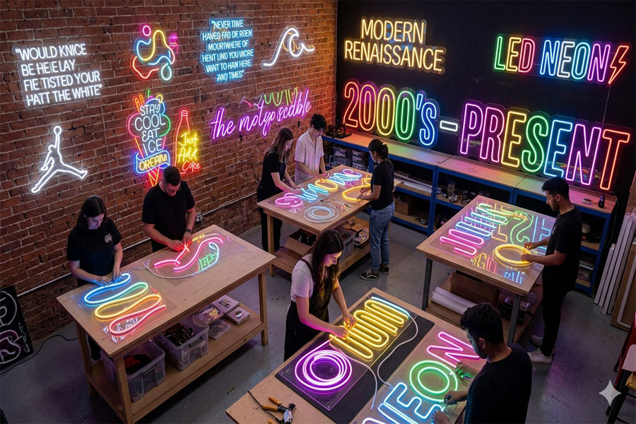 The History of Neon Lights: From Glass Tube to LED Neon Lights